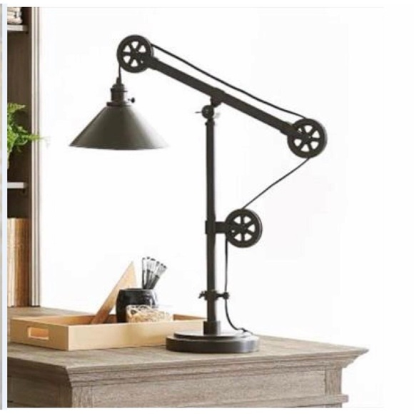 Pottery Barn | Accents | Pottery Barn Warren Pulley Metal Task Table ...